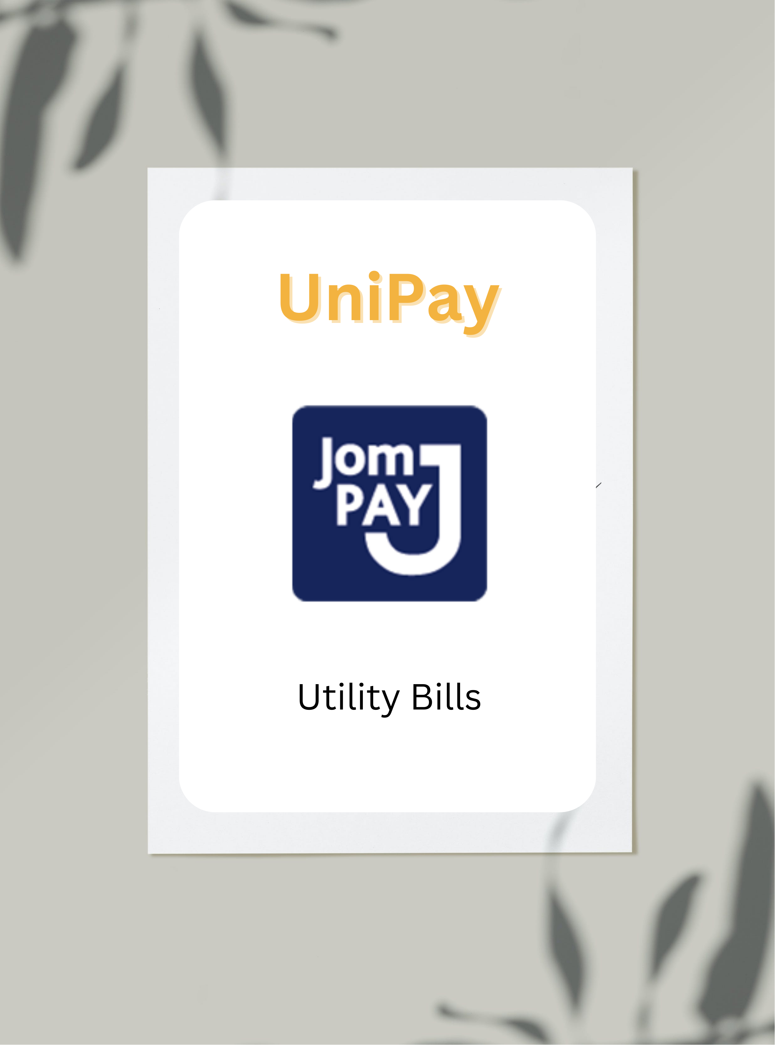JomPay Utility Bills – UNIHOME2U